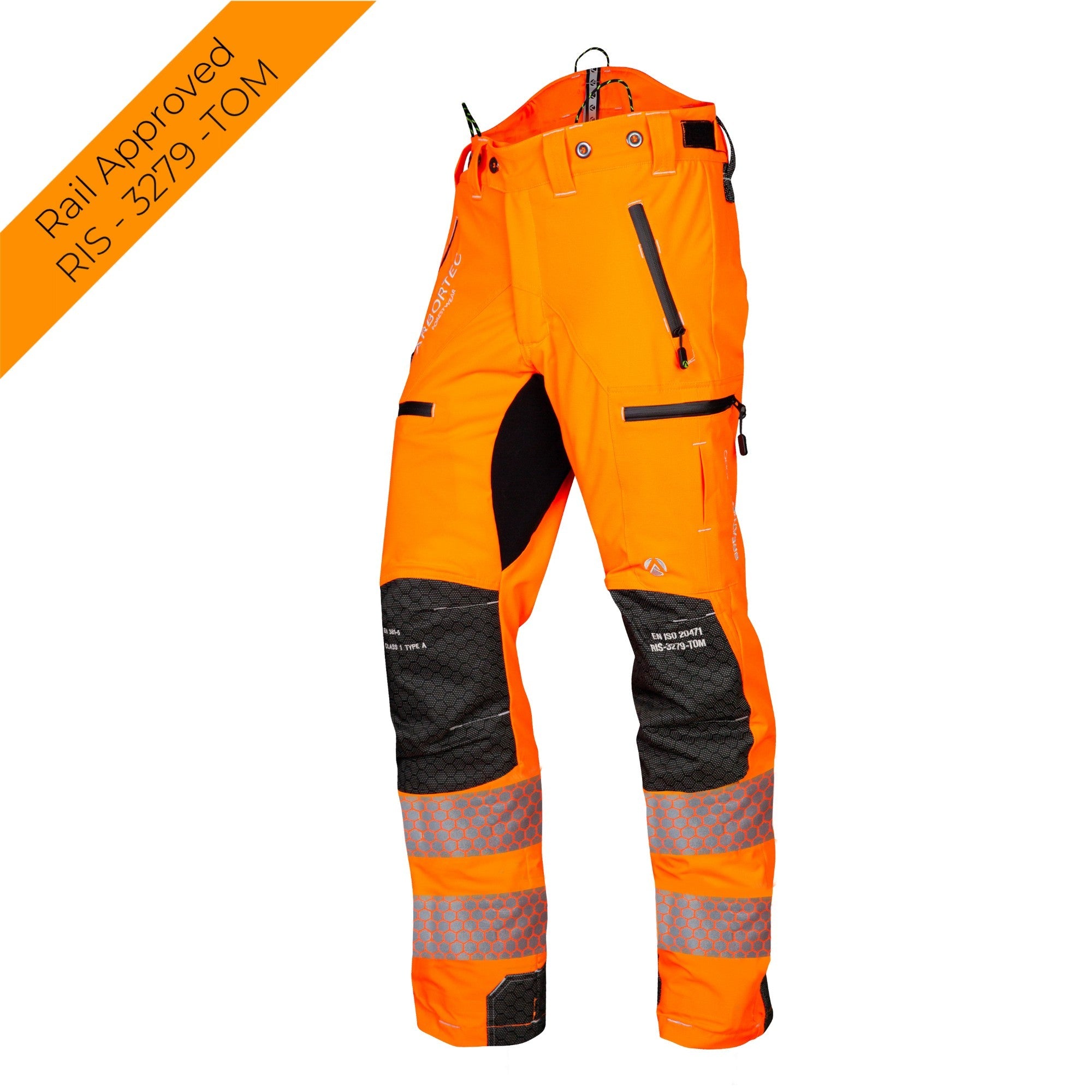 ATHV4075 Breatheflex Pro Rail Spec Class 2 Trousers - Hi Vis Orange ...